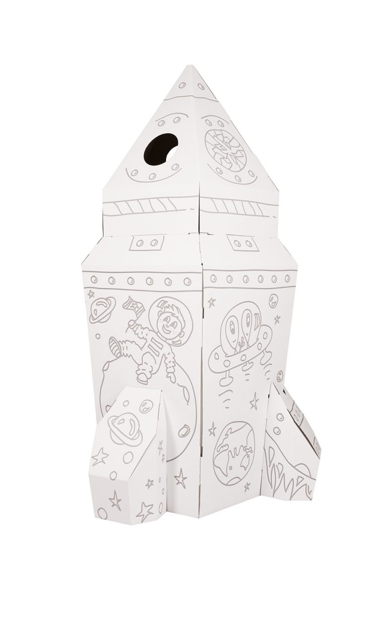 Kartonnen Raket | WoeWoe | Creatief, Sensorisch En Open Einde Speelgoed