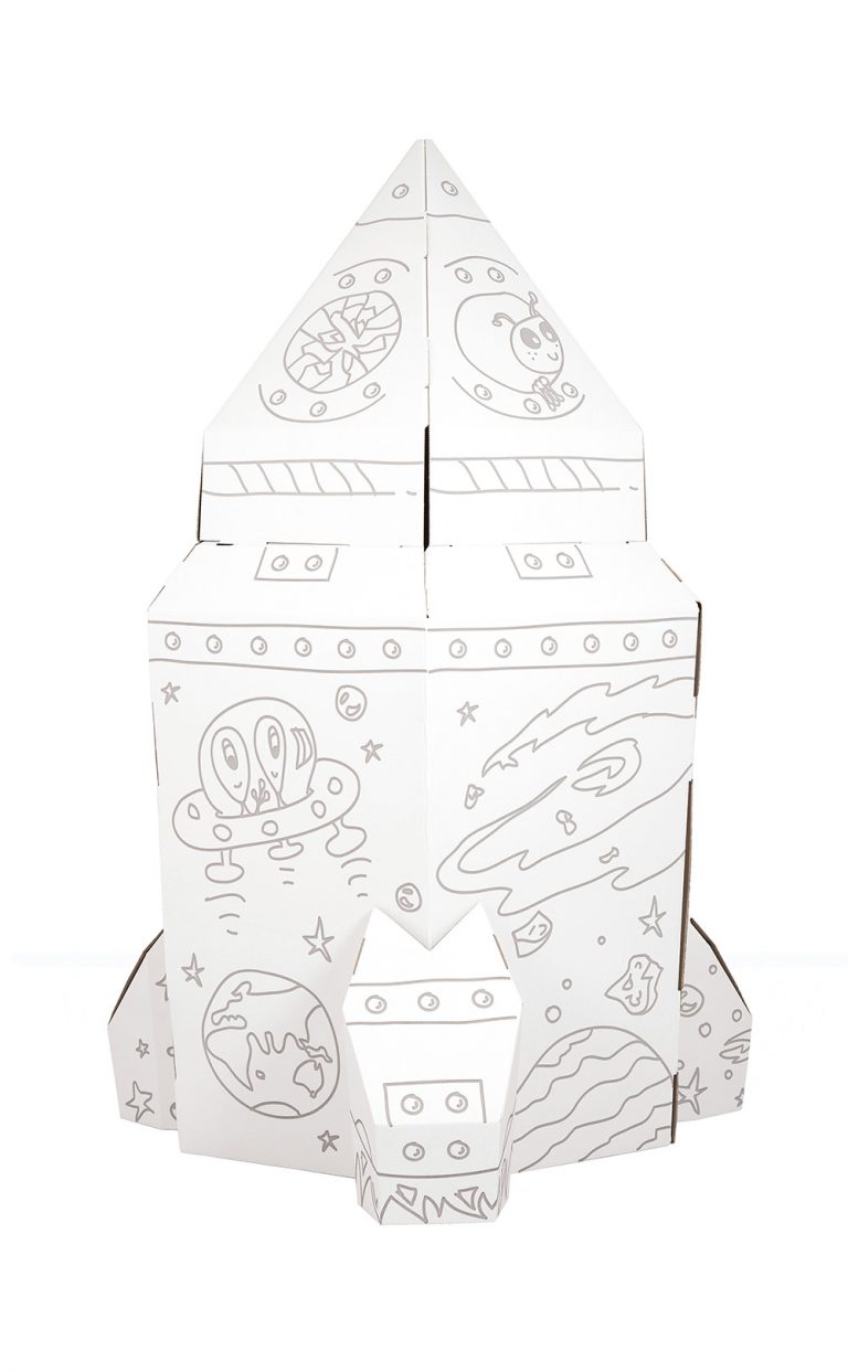 Kartonnen Raket | WoeWoe | Creatief, Sensorisch En Open Einde Speelgoed