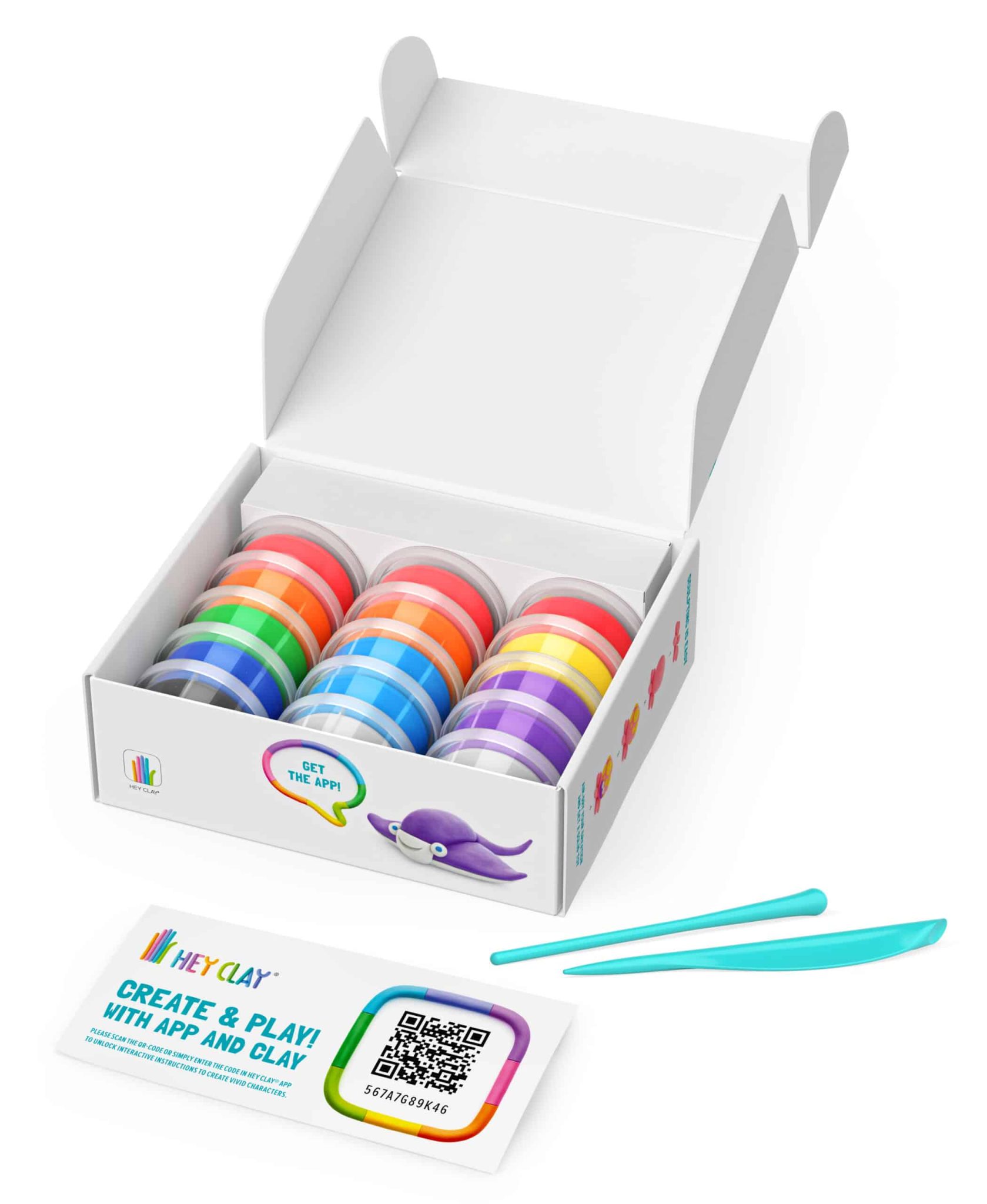 Hey Clay Ocean - 15 Cans | WoeWoe | Creatief, Sensorisch En Open Einde ...